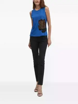 Sisley Floral-patch Sleeveless Top