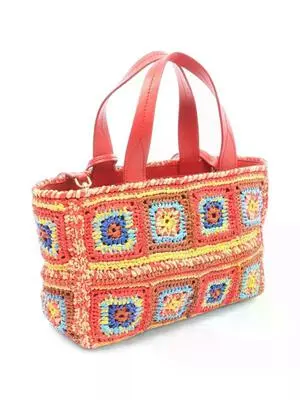 Miu Miu 2010s Crochet Patchwork Tote Bag