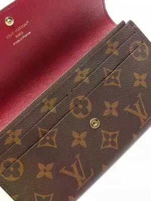 LOUIS VUITTON 2021s Emily Monogram Canvas Bi-fold Wallet - Brown