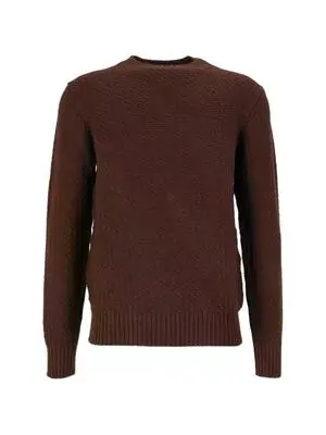CIRCOLO 1901 Long-sleeve Crew-neck Sweater - Brown