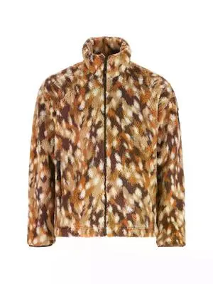 NAPAPIJRI Fleece-texture Zip-up Jacket - Brown