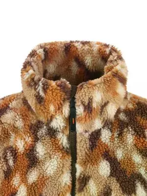 NAPAPIJRI Fleece-texture Zip-up Jacket - Brown