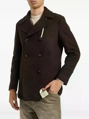 CAMPLIN Double-breasted Long-sleeve Coat