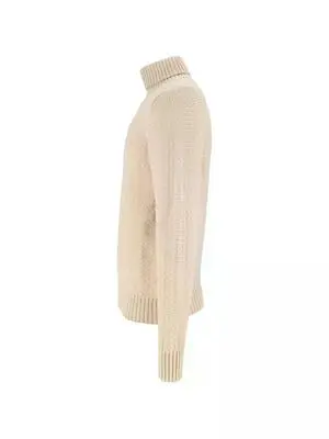 CIRCOLO 1901 Basket-weave Turtleneck Sweater