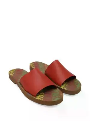 See By Chloé Essie Leather Slide Sandals