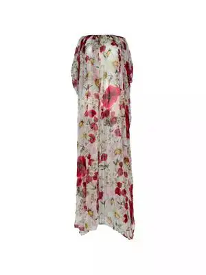 Dolce & Gabbana Floral-print Maxi Dress - Neutrals