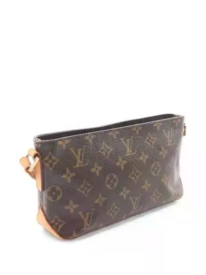 LOUIS VUITTON 2003 Monogram Trotteur Shoulder Bag - Brown