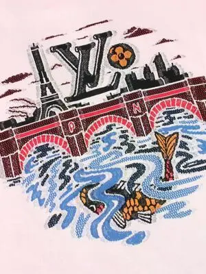 LOUIS VUITTON 2010s Intarsia Graphic T-shirt