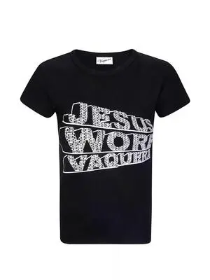 Vaquera Graphic-print T-shirt - Black