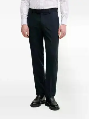 Sisley Pressed-crease Tailored Trousers - Blue