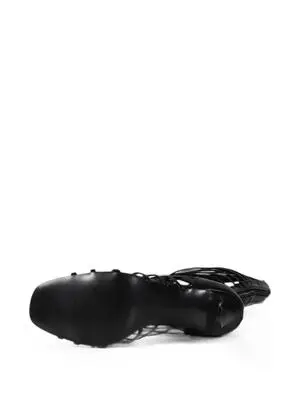 NIIHAI Lock Up Open-toe Heeled Sandals