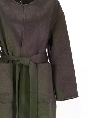THE DYNAMIS STUDIO Belted Wool Coat