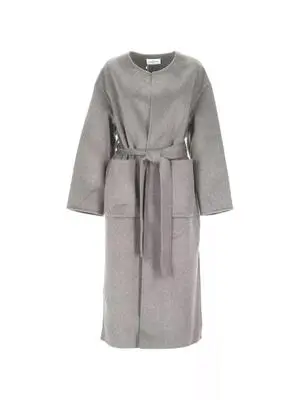 THE DYNAMIS STUDIO Belted Wool Coat