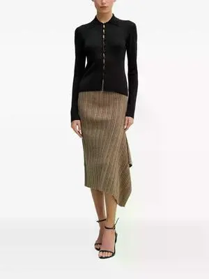 Sisley Button-up Collared Cardigan