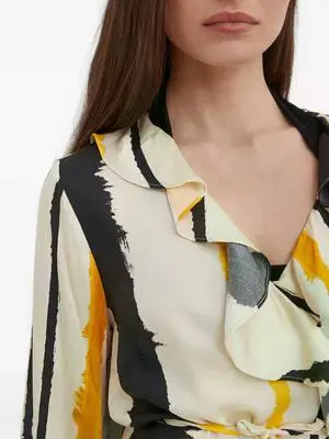 Sisley Ruffled Wrap Blouse