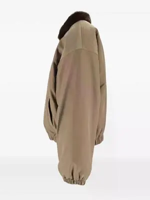 ELEH Faux-fur Collar Bomber Jacket
