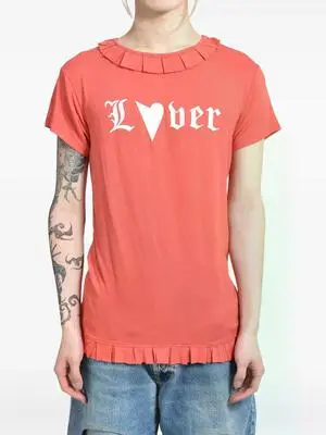 VAIN Ruffle-trimmed Graphic-print T-shirt