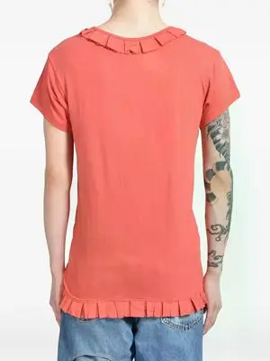 VAIN Ruffle-trimmed Graphic-print T-shirt