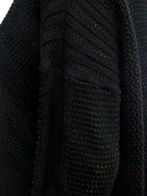 Sisley Open-knit Ribbed-trim Sweater