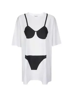 Vaquera Trompe L'oeil T-shirt - White