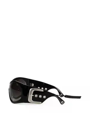 JADED LONDON Alva Buckle-detail Geometric-frame Sunglasses