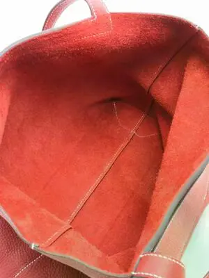 Hermès Clemence Cabasellier Tote Bag - Red