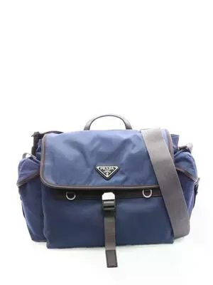 Prada Re-nylon Flap Shoulder Bag - Blue