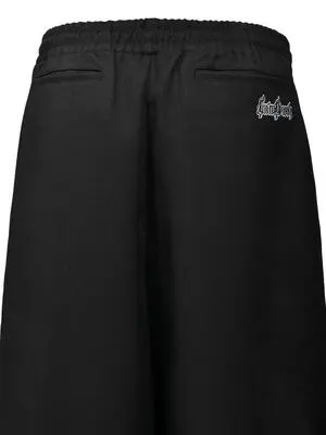 INTODUSK Logo-embroidered Wide-leg Trousers