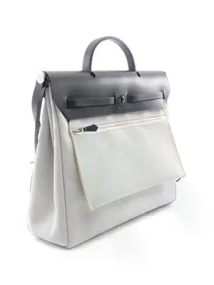 Hermès Mm Herbag Zip Tote Bag - Grey