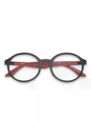 Emporio Armani Round-frame Glasses - Black