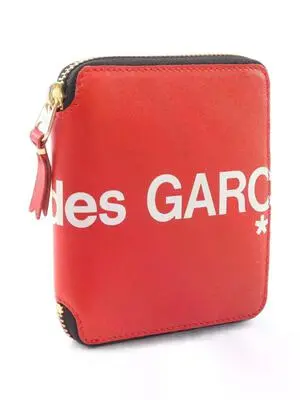 Comme Des Garçons Huge Logo Zip-around Wallet - Red