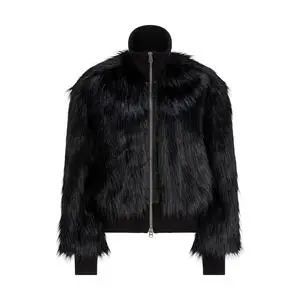 LOVE AND NOSTALGIA Fur Bomber Jacket