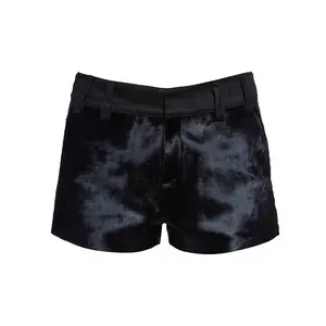 HEDARE De Havi Hairy Leather Shorts