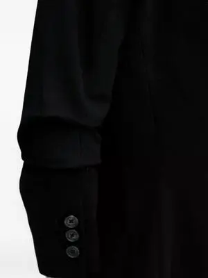Dkny Ruched-sleeve Single-breasted Blazer