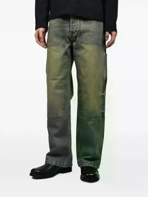 NO MAINTENANCE Mud-wash Double-knee Jeans
