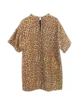 Valentino Garavani 2010s Rockstud Leopard-print Mini Dress