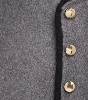 Maje Wool-blend Double-face Cropped Jacket
