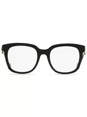 Moncler Square-frame Logo-plaque Glasses - Black