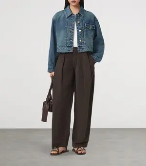 ALLSAINTS Blink Cropped Denim Jacket
