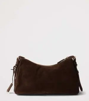 Prada Suede Aimée Shoulder Bag