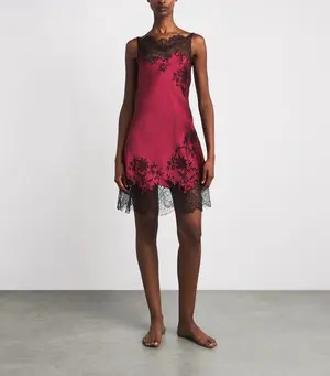 Carine Gilson Silk Short Hanae Nightdress
