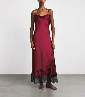Carine Gilson Silk Long Hanae Nightdress