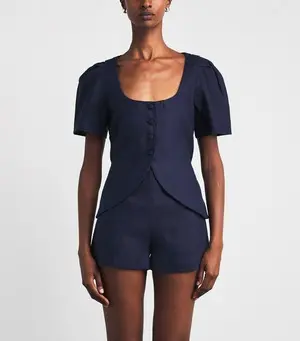 Faithfull The Brand Linen Emma Vest