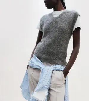 AMI Paris Wool Sleeveless Sweater
