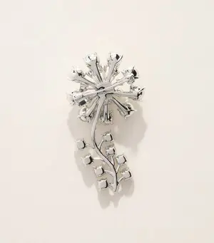 SELF-PORTRAIT Crystal Flower Brooch