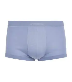 Zimmerli Sea Island Cotton Boxer Briefs - Blue