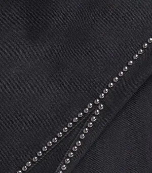 7 For All Mankind Stud Lotta High-rise Wide-leg Jeans