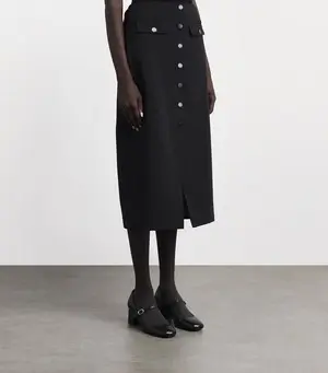 Claudie Pierlot Button-front Midi Skirt