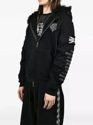 N.HOOLYWOOD Patched Zip-up Hoodie