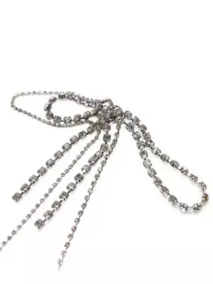 YELLOWSWALLOW Crystal-embellished Layered-bow Brooch